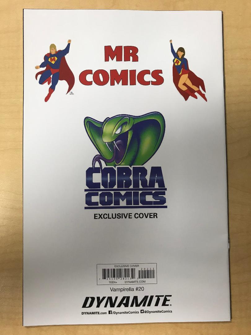 Vampirella #20 VIRGIN Variant Cover by Armando Ramirez Cobra Comics Ex ...